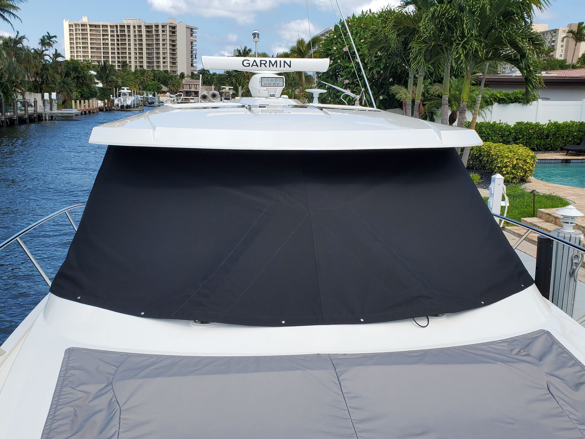 Windshield Covers & Privacy Shades Gallery | Bluewater Yacht Canvas