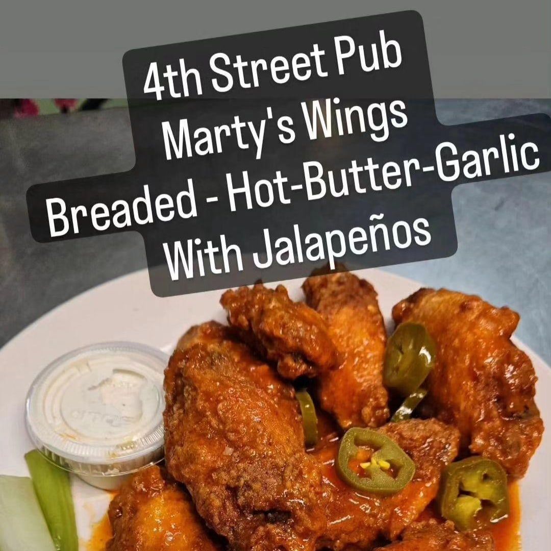Marty's Menu | 4th Street Pub