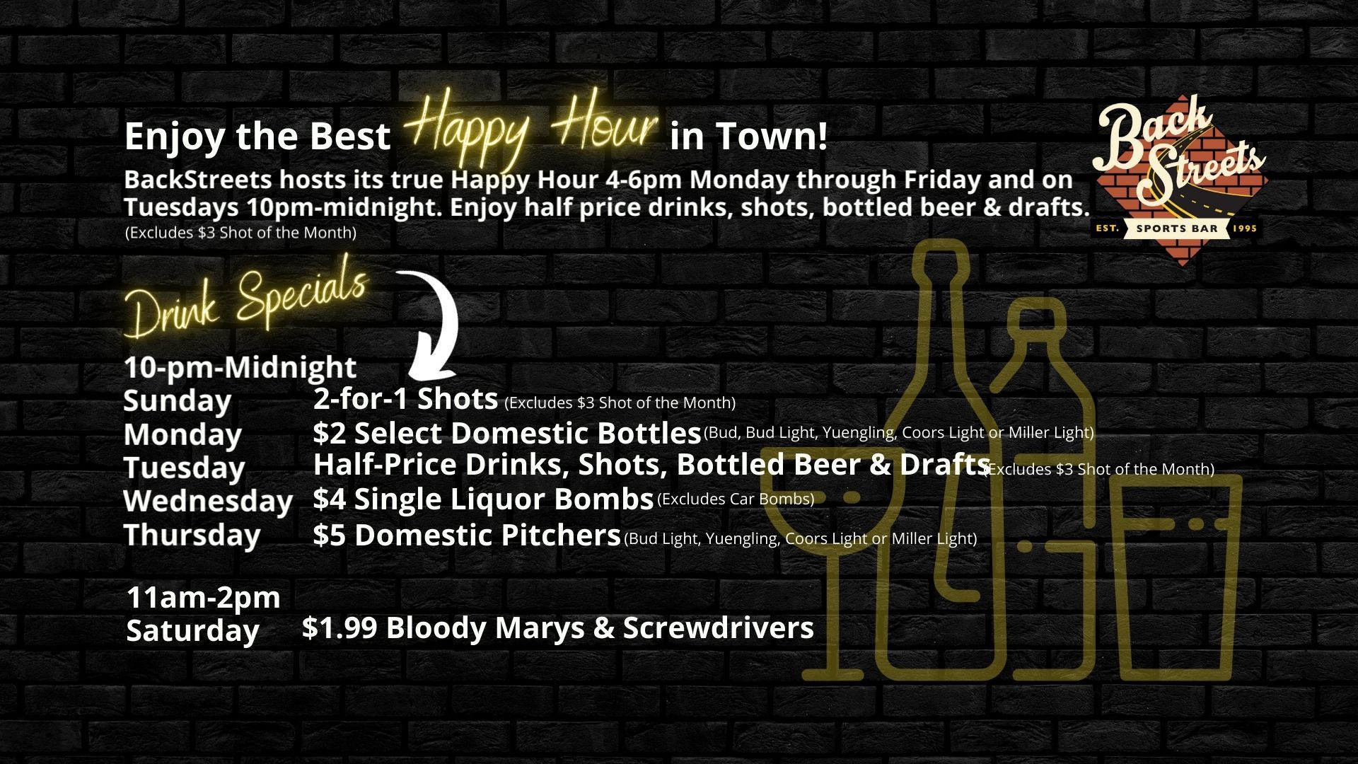 BackStreets Sports Bar | Restaurant | Cape Coral, FL