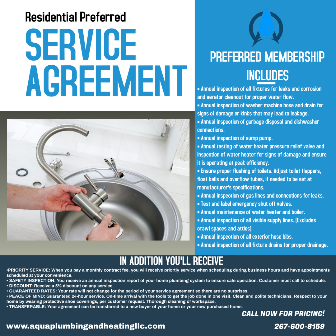 Aqua Plumbing & Heating Expert Services in Philadelphia