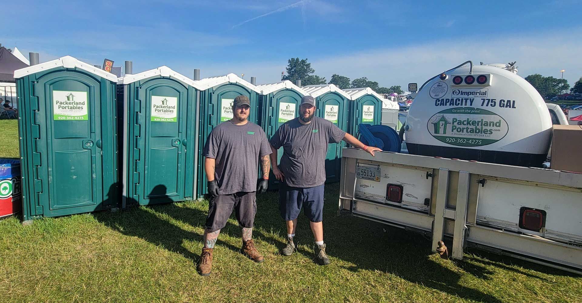 Porta Potty Bathroom Rentals Appleton | Packerland Portables