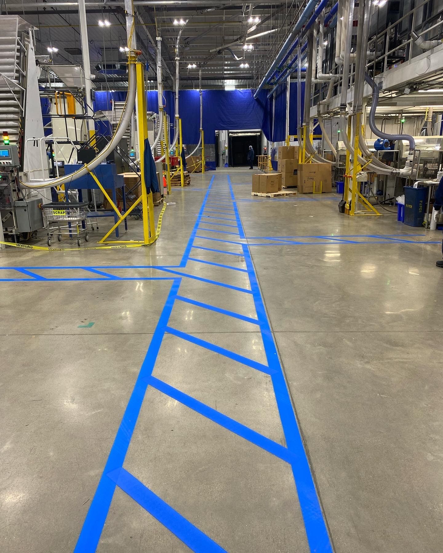 Warehouse Striping | Equipment Aisles | Lawrence, KS