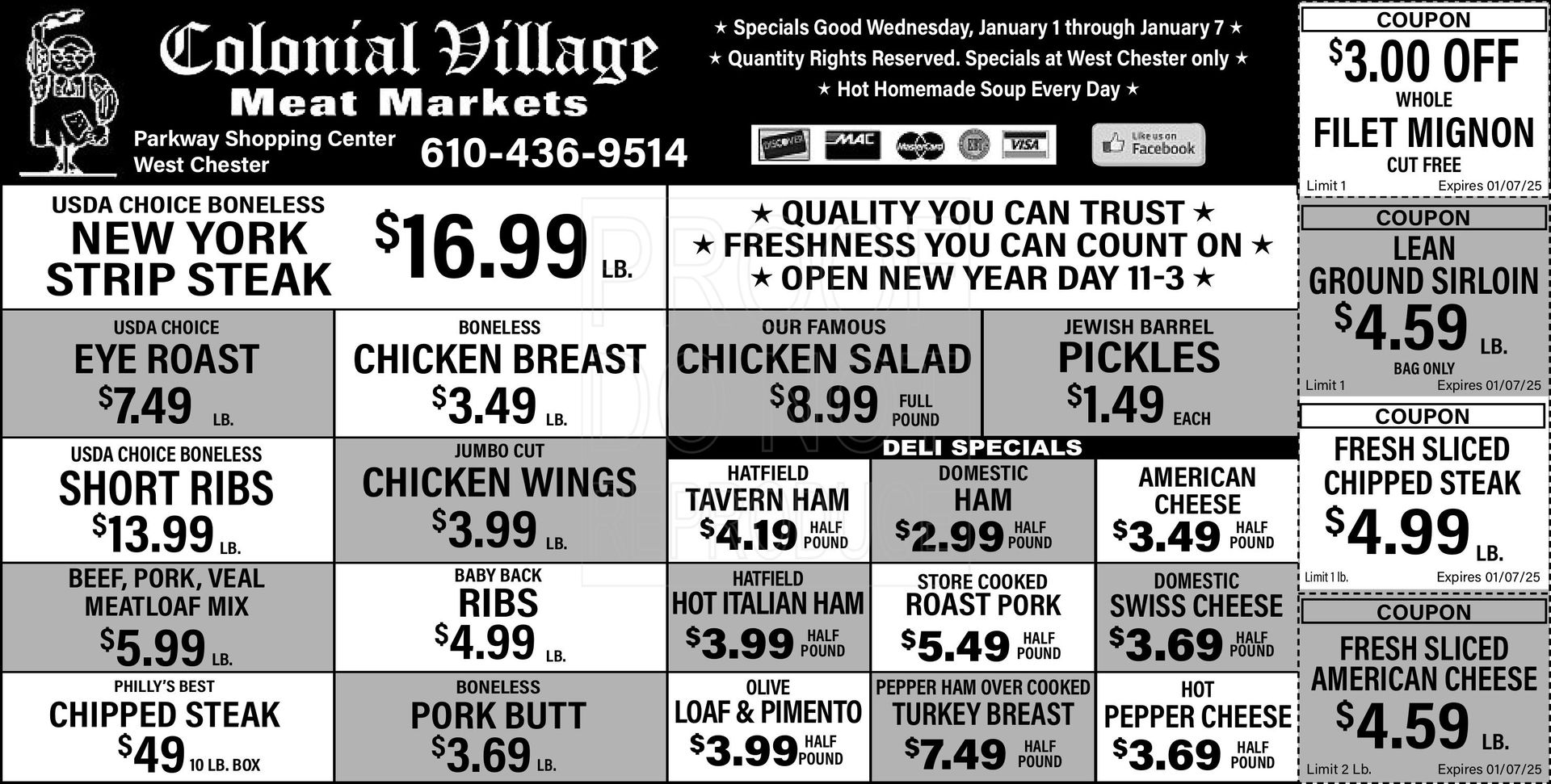 Colonial Village Meat Market | Deli | West Chester, PA