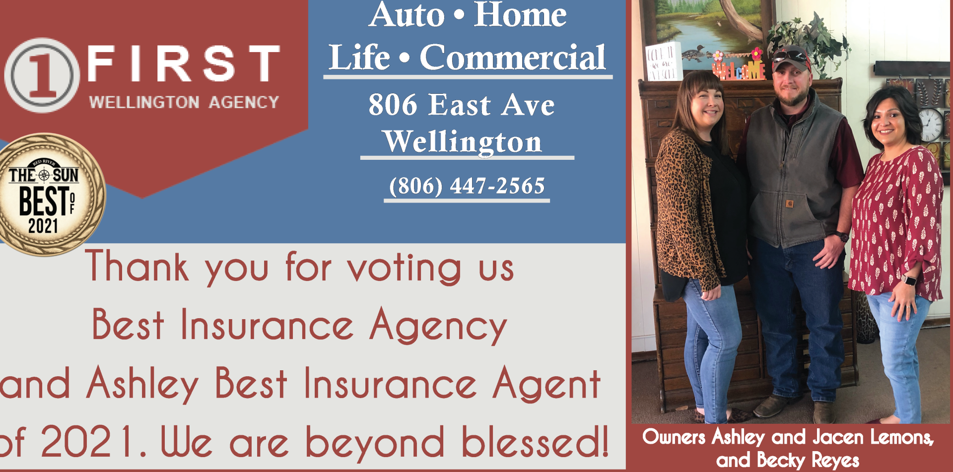 Auto Insurance | 1st Wellington Agency | Wellington, TX