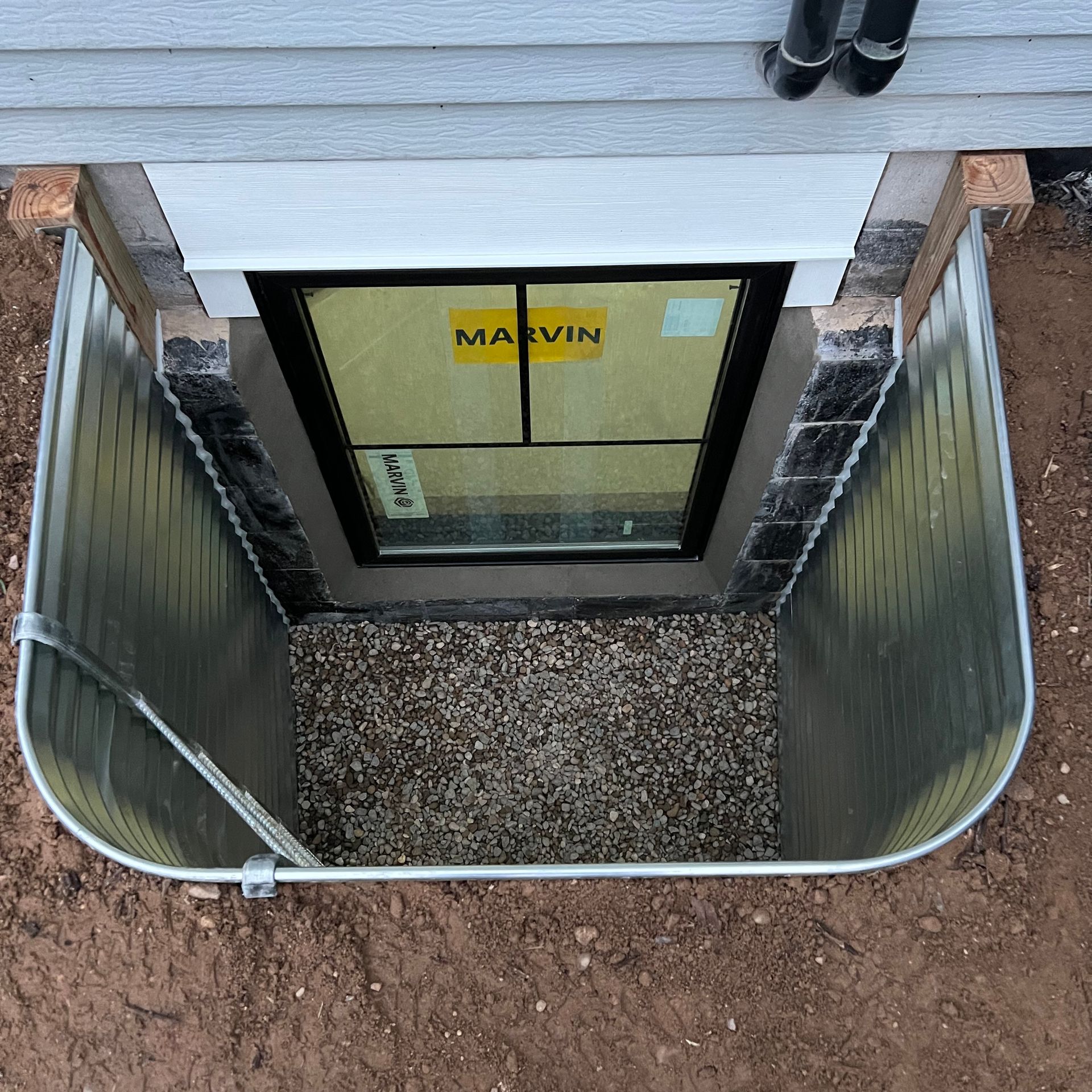 Galvanized Steel Window Wells - standard finish Photo Gallery | Medina