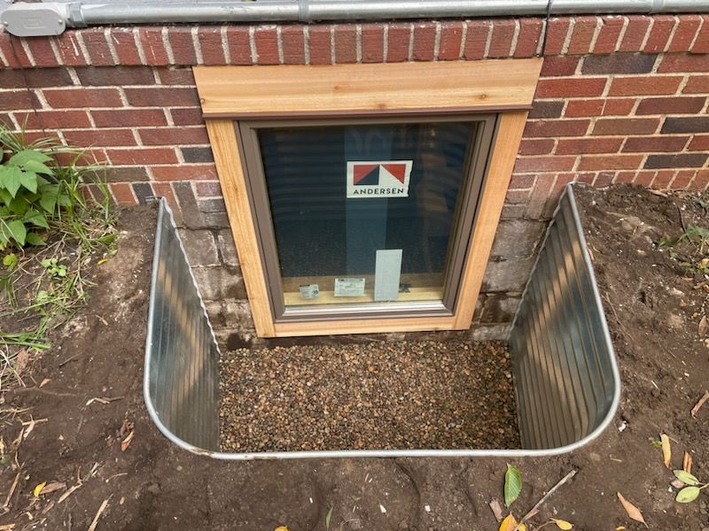 Galvanized Steel Window Wells - standard finish Photo Gallery | Medina