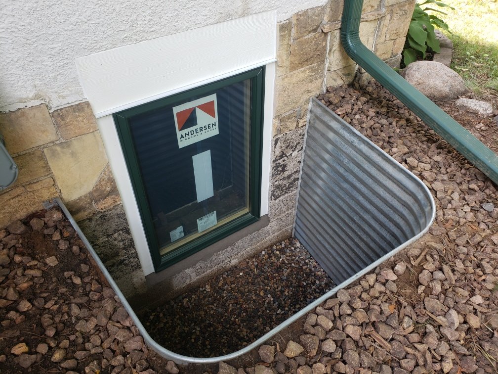 Galvanized Steel Window Wells - standard finish Photo Gallery | Medina