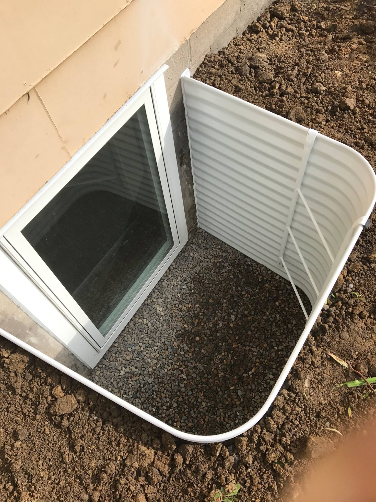 Galvanized Steel Window Wells - white finish Photo Gallery | Medina