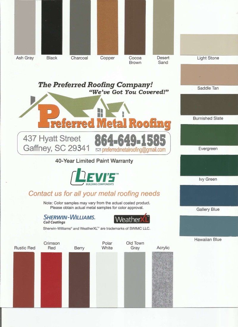 Metal Roofing & Supplies | Preferred Metal Roofing and Supplies ...