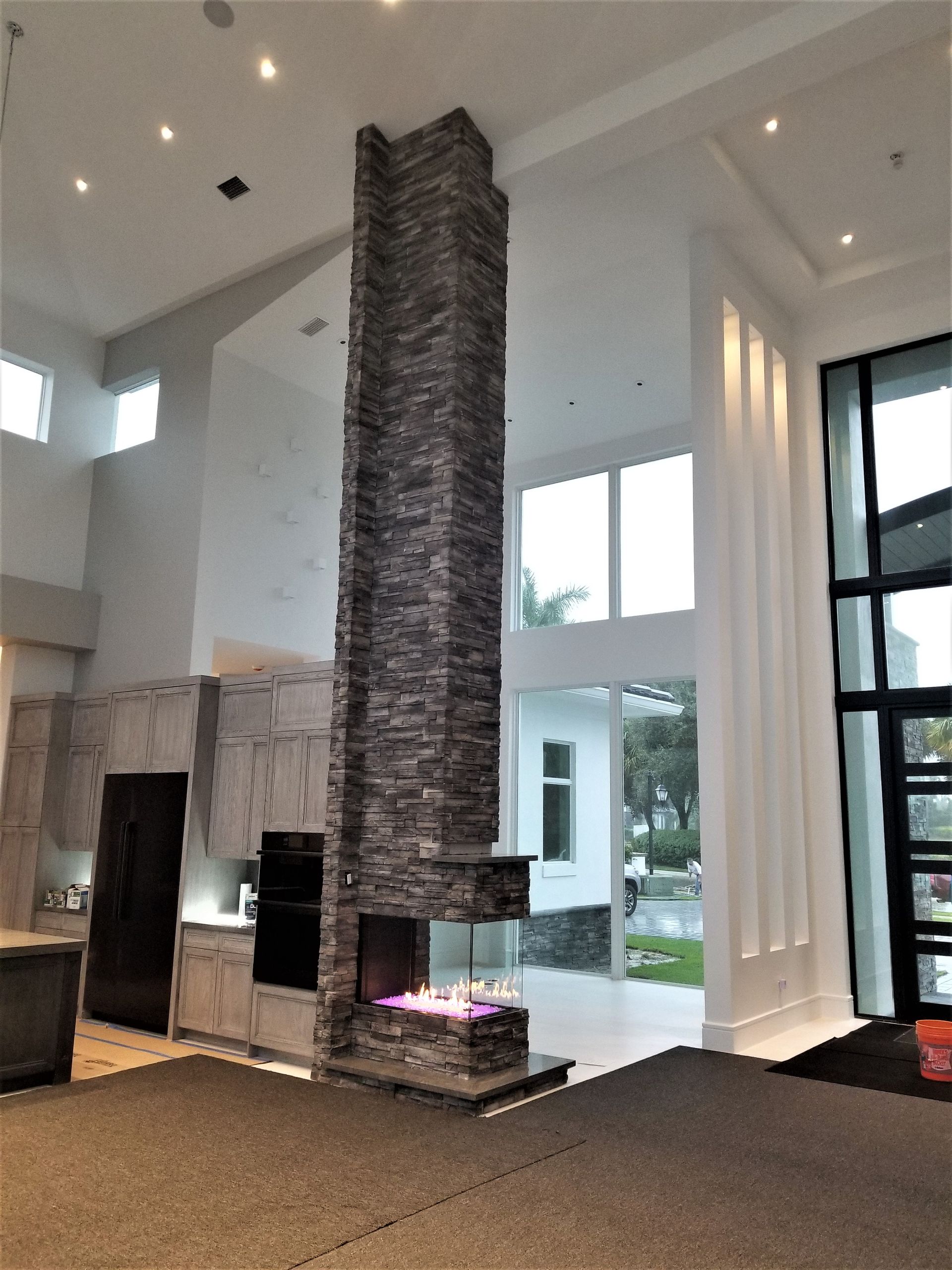 Natural Stone or Brick Indoor Fireplaces | Broward County FL