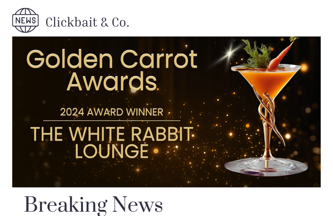 White Rabbit Lounge Sweeps Prestigious Awards Ceremony with Dubious Honors