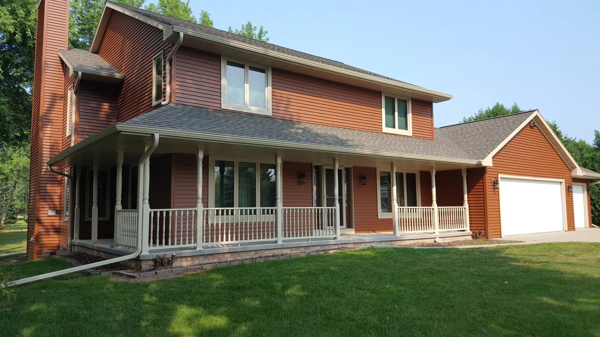 Wicker 5 inch Gutter, 3x4 Downspouts, and Leaf-X