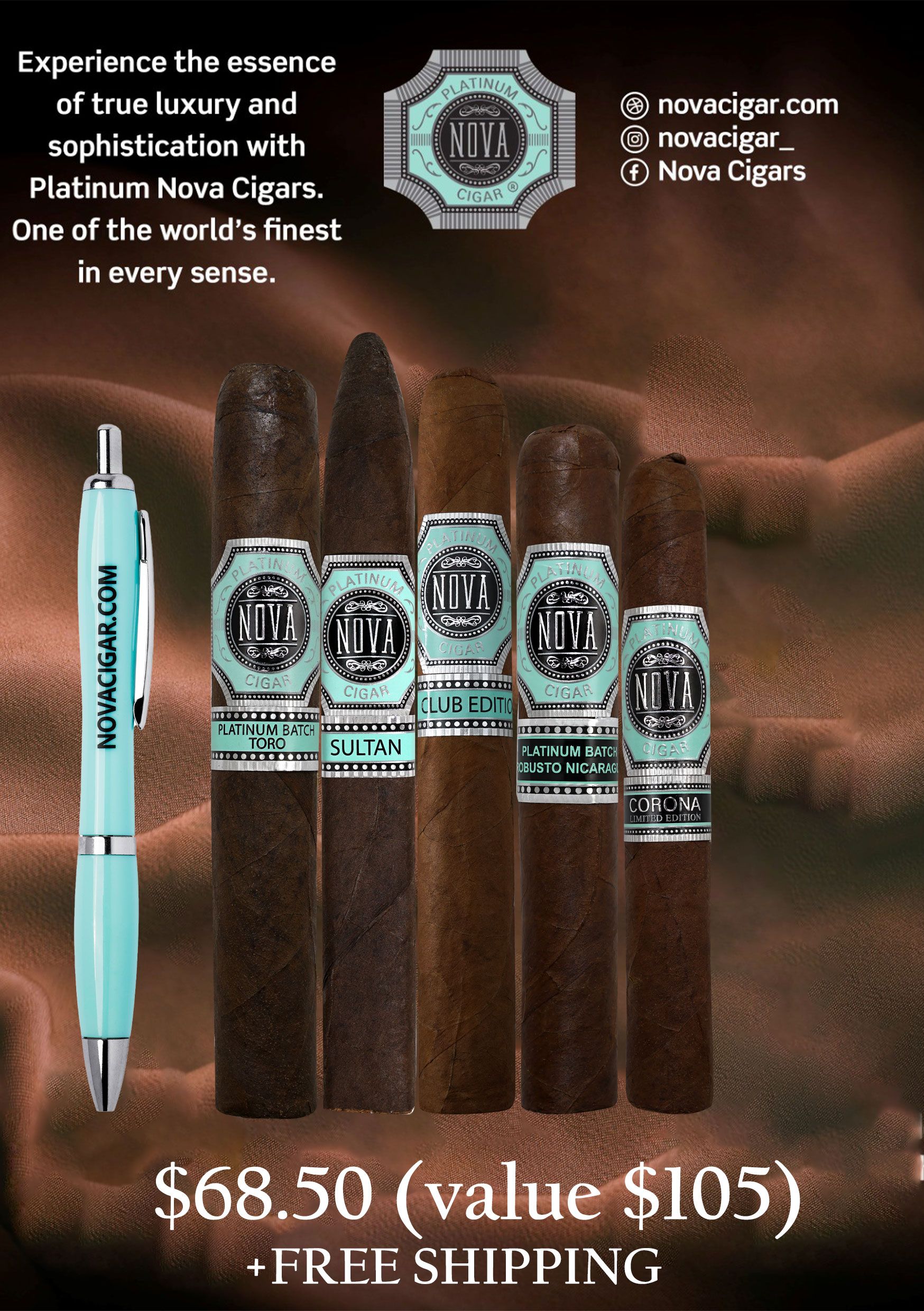 Platinum Nova Cigars | Cigar Sales | Delray Beach, FL