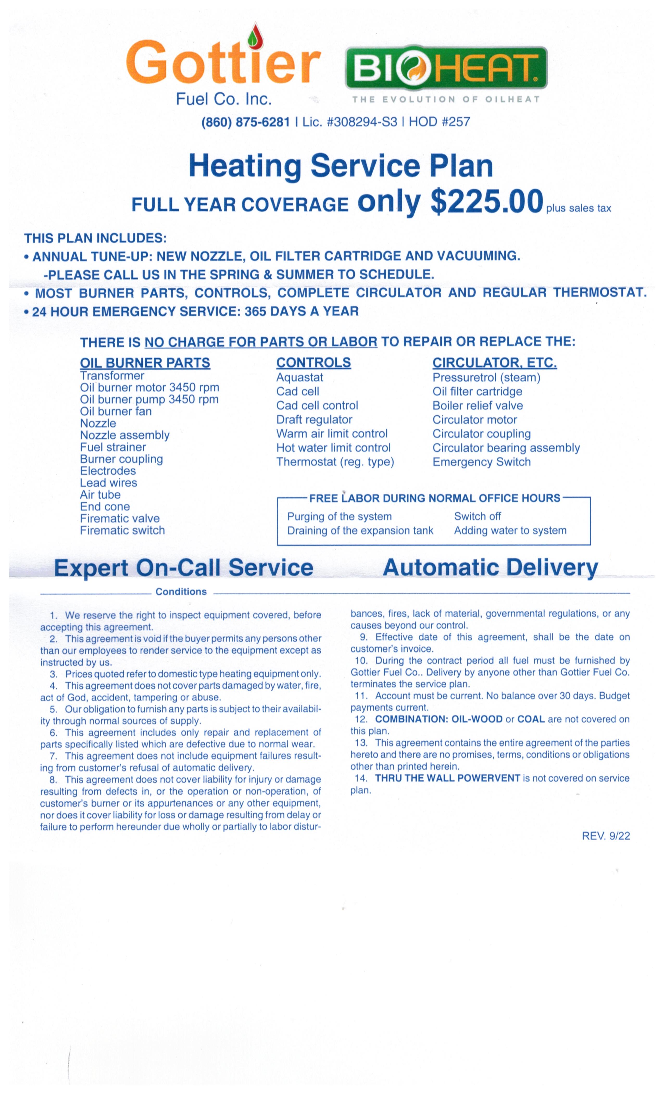 Heating Service Plans | Efficiency Upgrades | Vernon CT