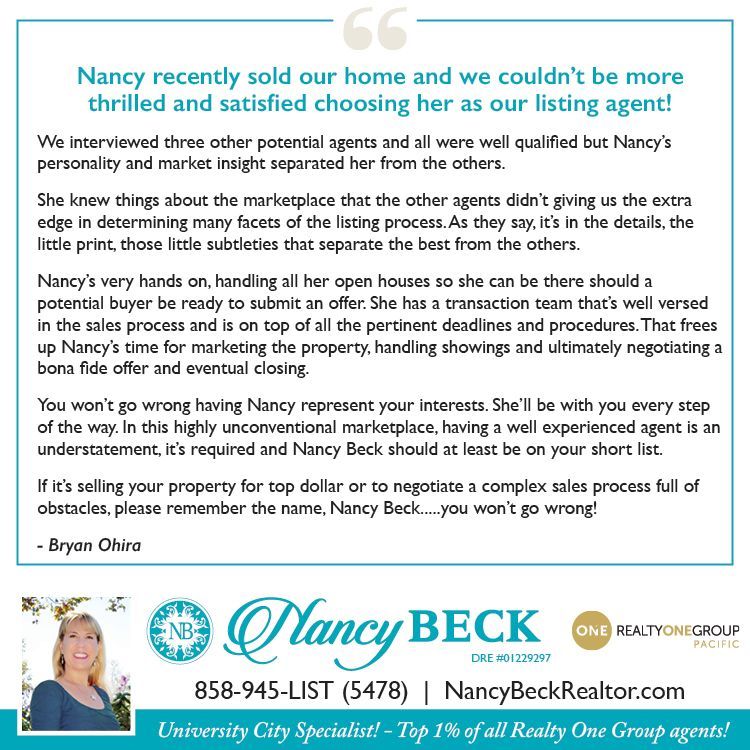 Real Estate Agent Near Me | Nancy Beck, Realty ONE Group Pacific ...