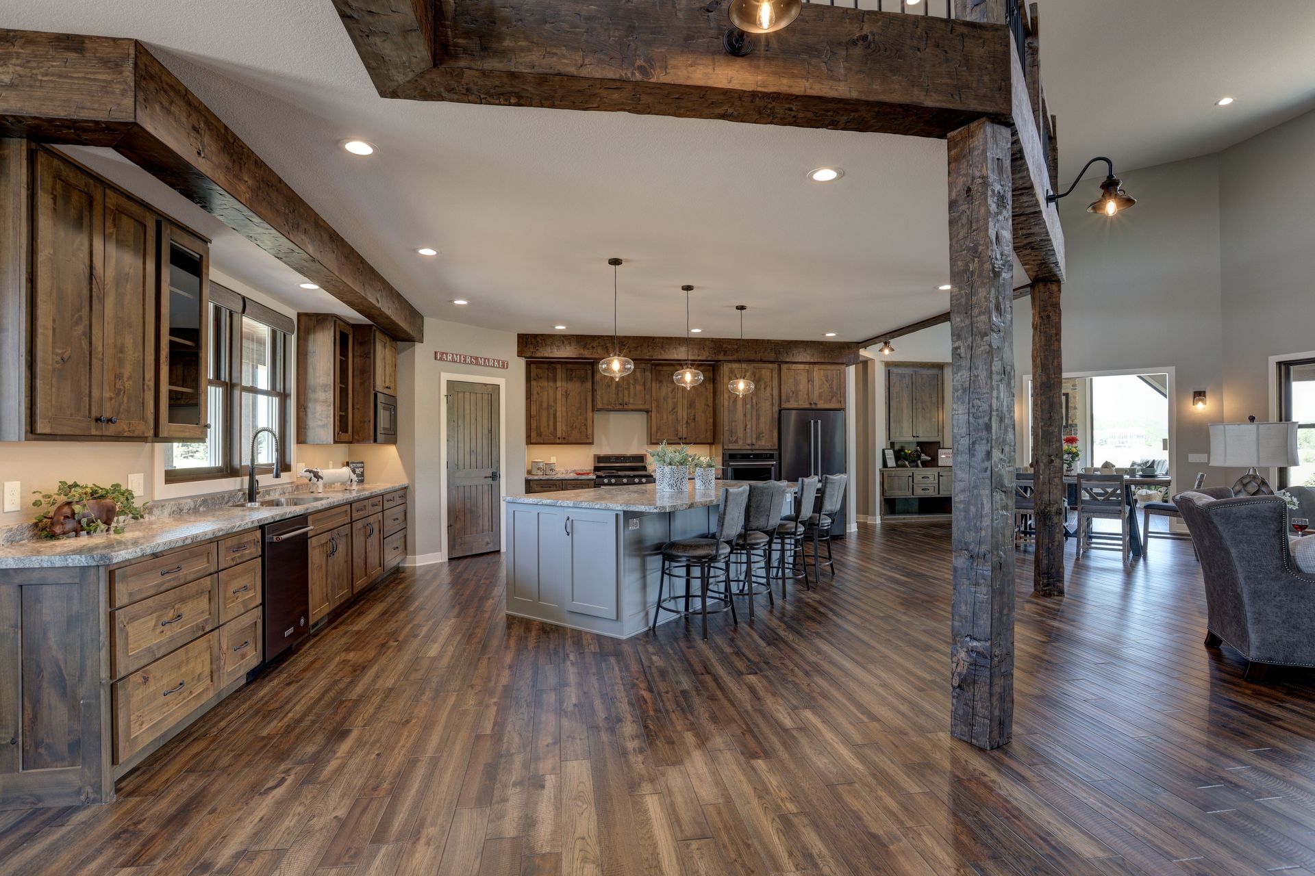 Rustic Farmhouse New Build Portfolio | Larry Meyer Construction Co