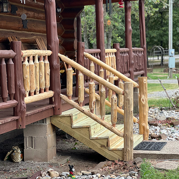Cedar Log Railing Services | Oklahoma