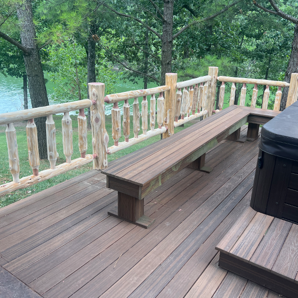 Cedar Log Railing Services | Oklahoma