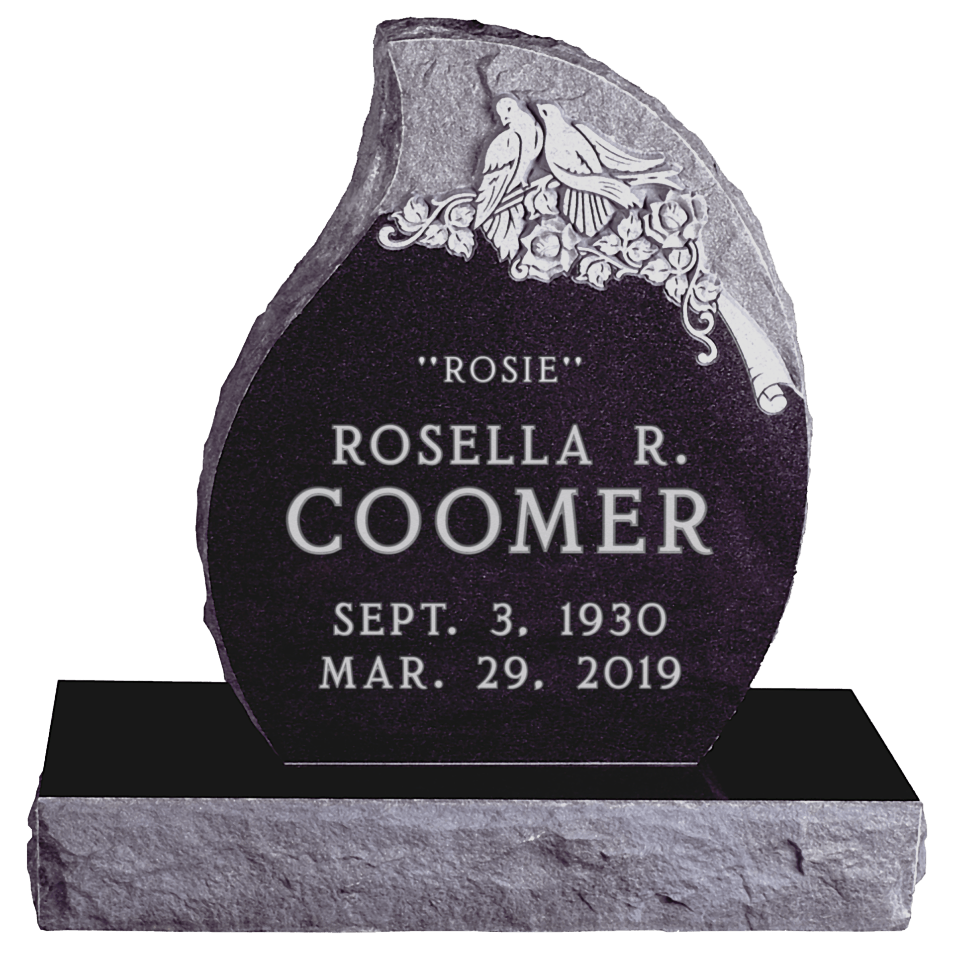 Upright Individual Monuments | Custom Memorials | Monticello, MN