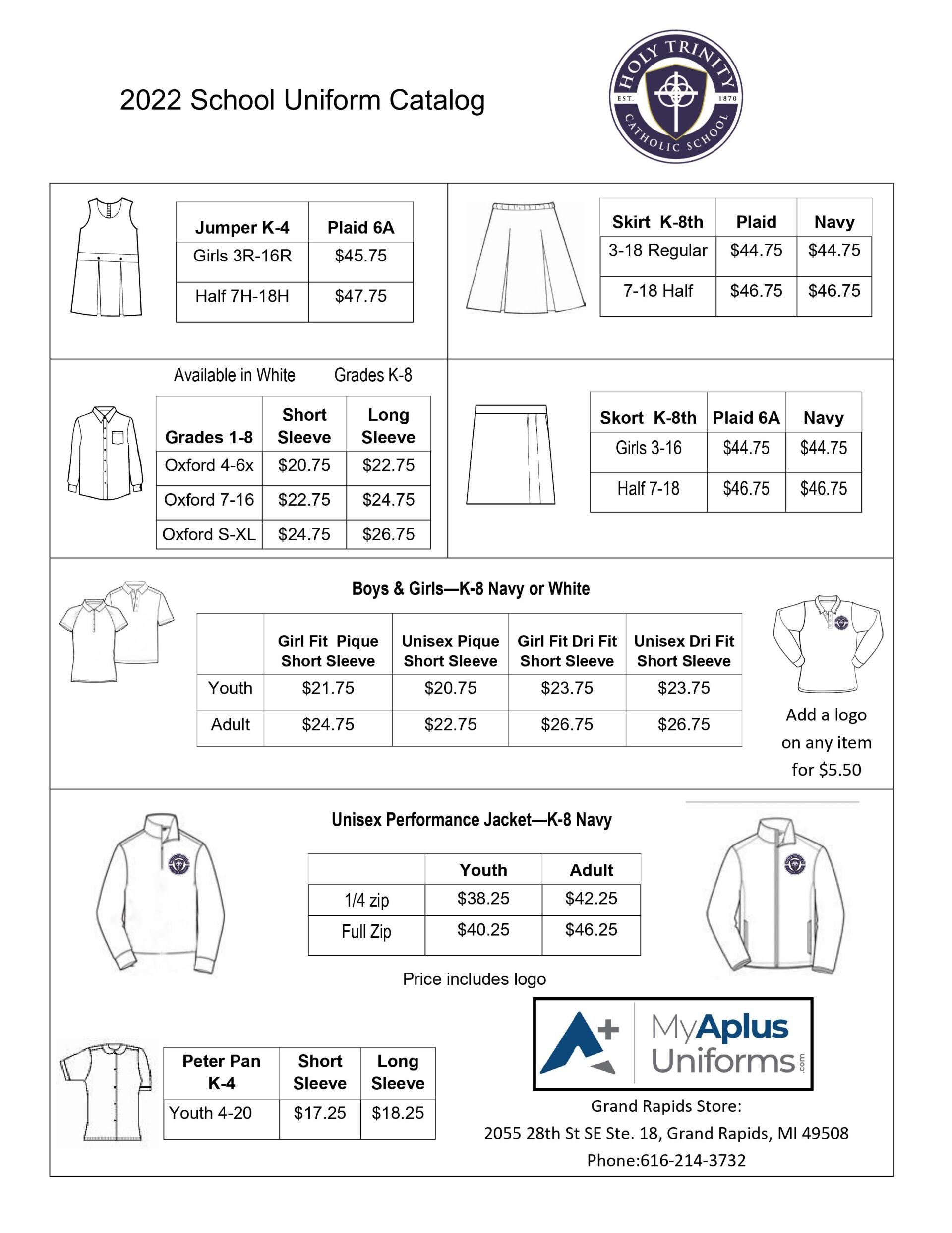 Holy Trinity School Uniforms | Comstock Park, MI