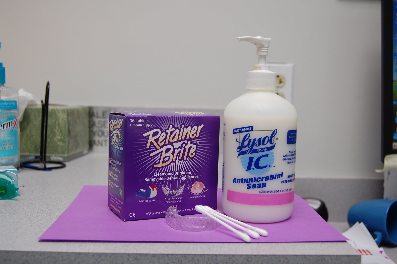 How do I clean my retainers?