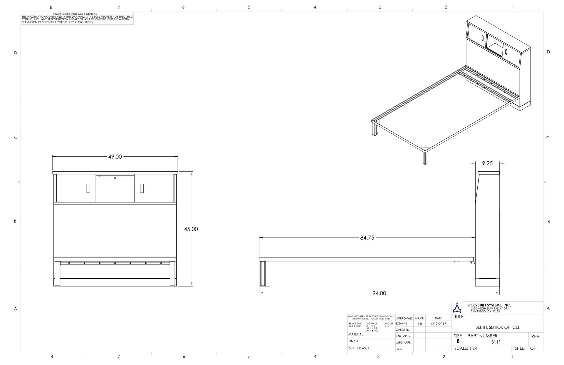 Berthing Furniture | Spec-Built Systems | San Diego, CA