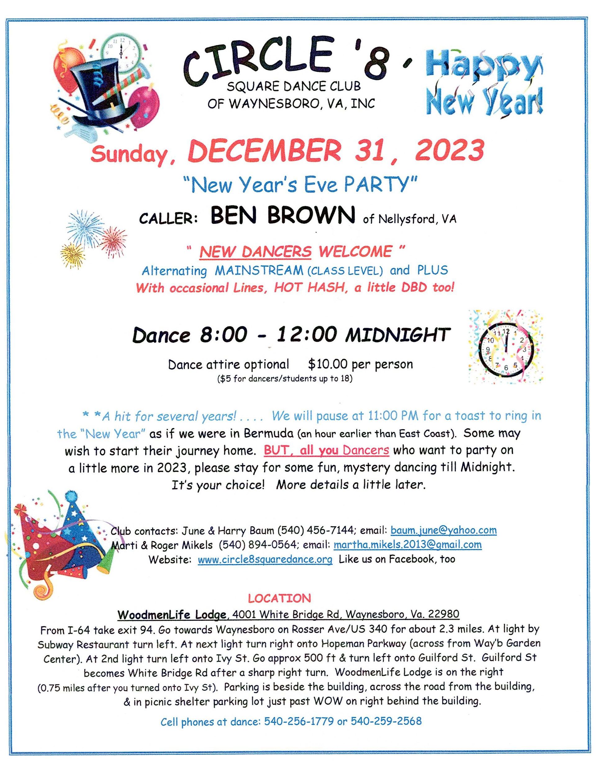 Circle 8 Square Dance Club –Square Dancing | Staunton, VA