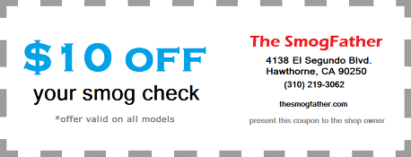 Contact The Smogfather - Smog Inspections Hawthorne, CA | 310-219-3062