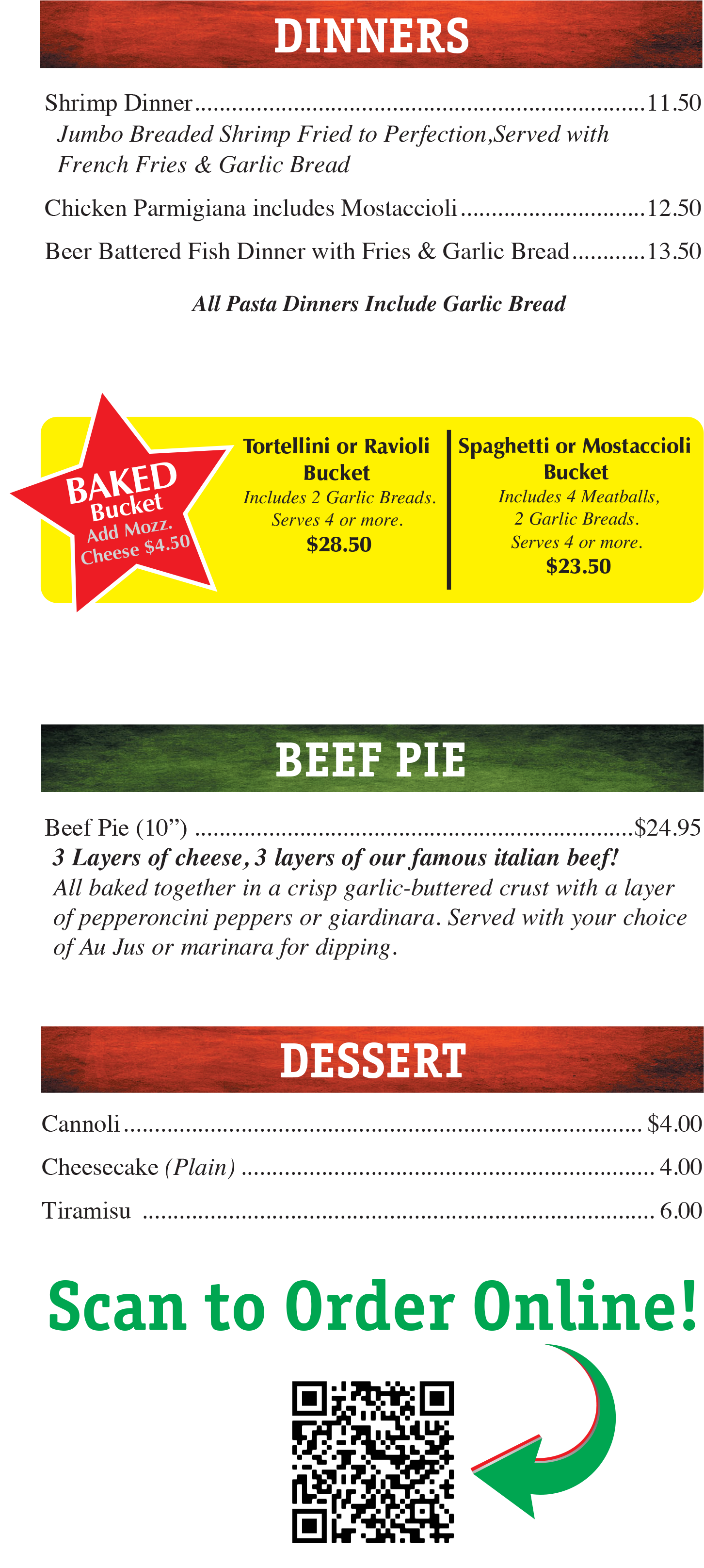 Napoli's Pizza Machesney Park Menu | Machesney Park, IL