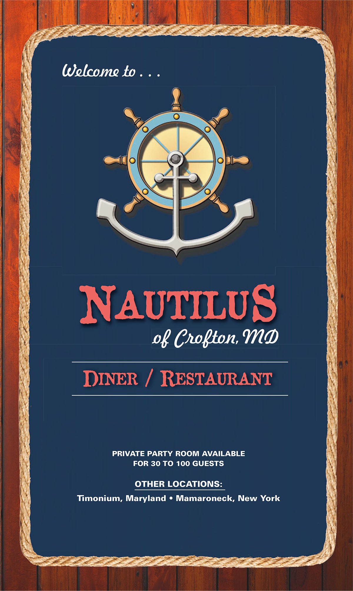 Nautilus Diner-Restaurant Crofton Menu | Crofton, MD