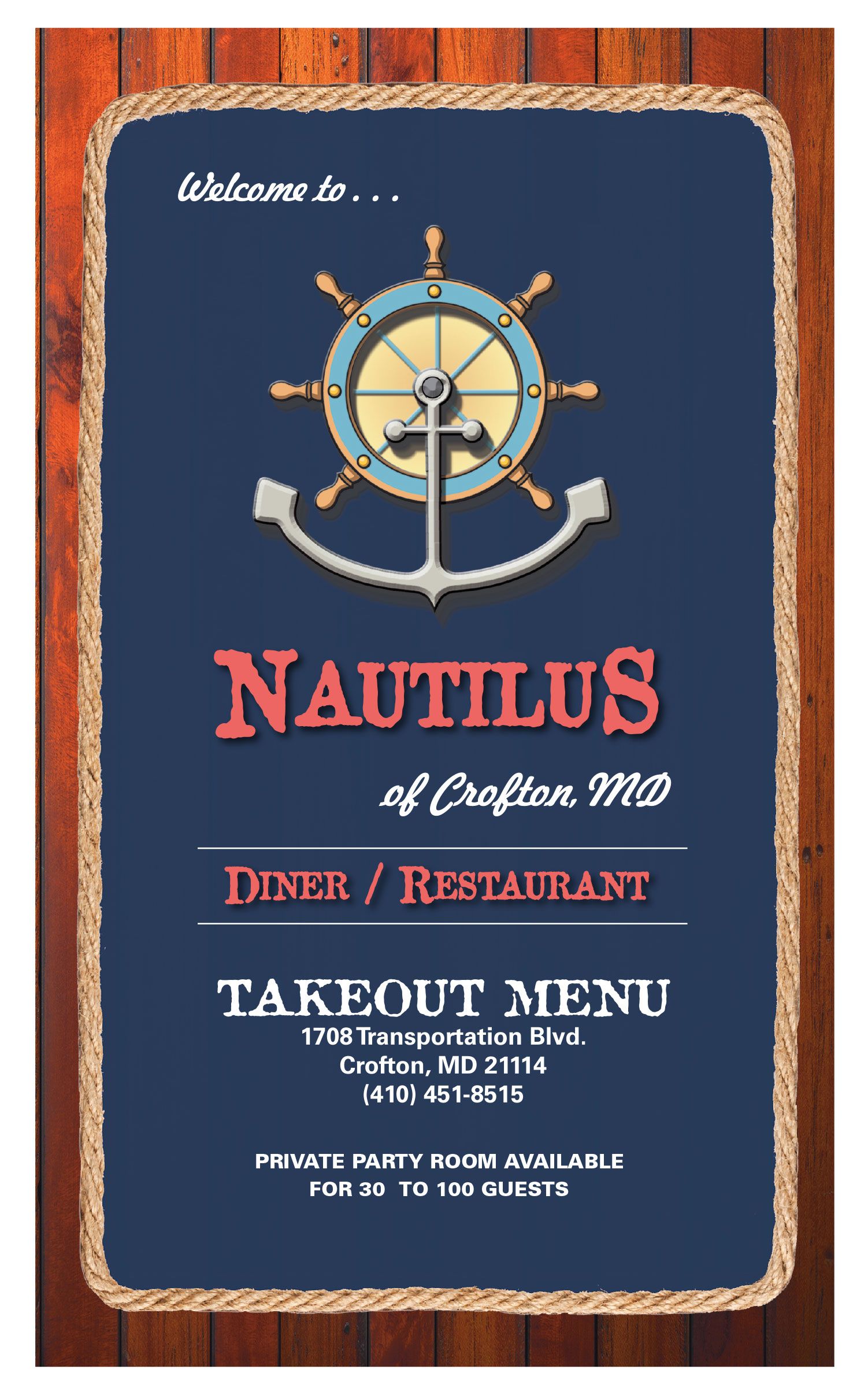 Nautilus Diner-Restaurant Crofton Takeout Menu | Crofton, MD