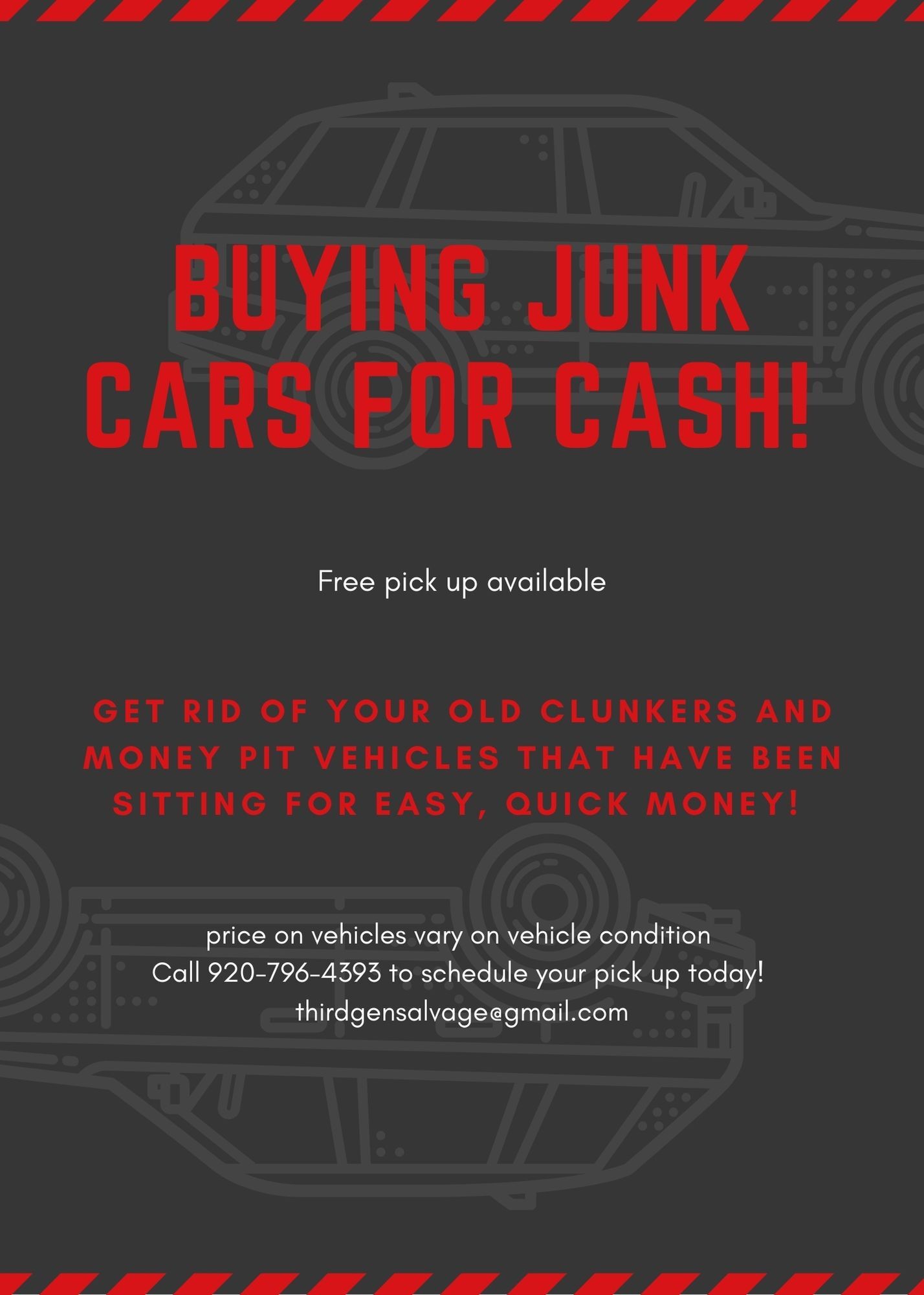 Sell Your Junk Car or Junk Car Parts | Whitelaw, WI