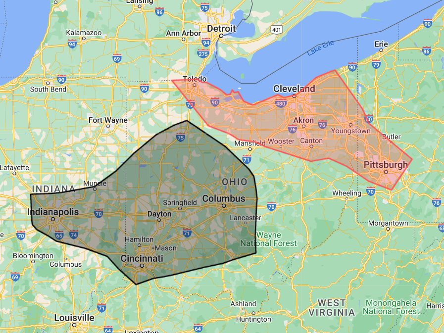Commercial Service Area | Victory Propane | Colfax, IN