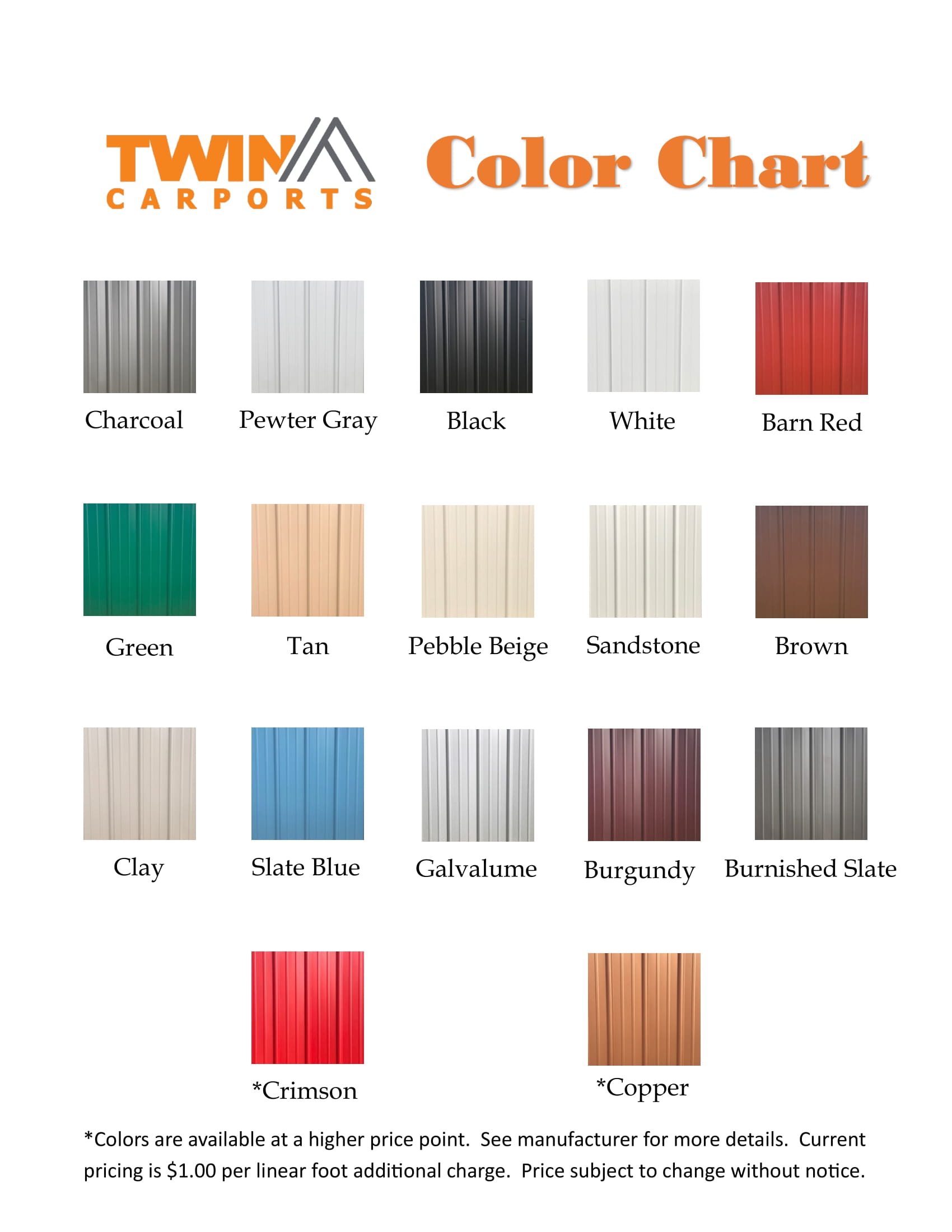 Color Options Gallery | Pilot Mountain, NC