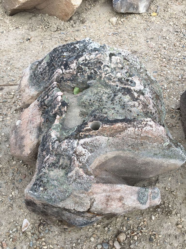 Lichen Sandstone Bubbler Fountain Boulders | Star, ID