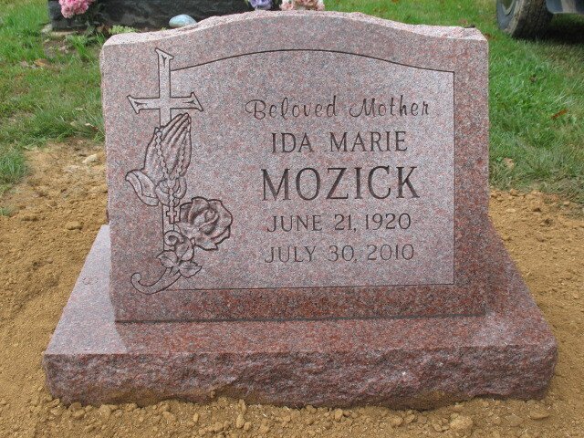 Slant Face Memorial Markers | Harrisville, PA