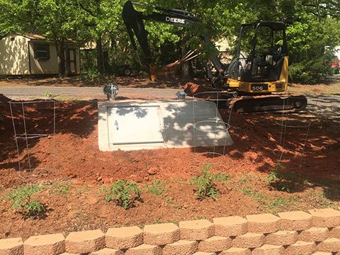 Storm Shelter Installation | Cyclone Septics | Guthrie, OK