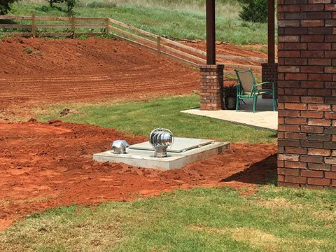 Storm Shelter Installation | Cyclone Septics | Guthrie, OK