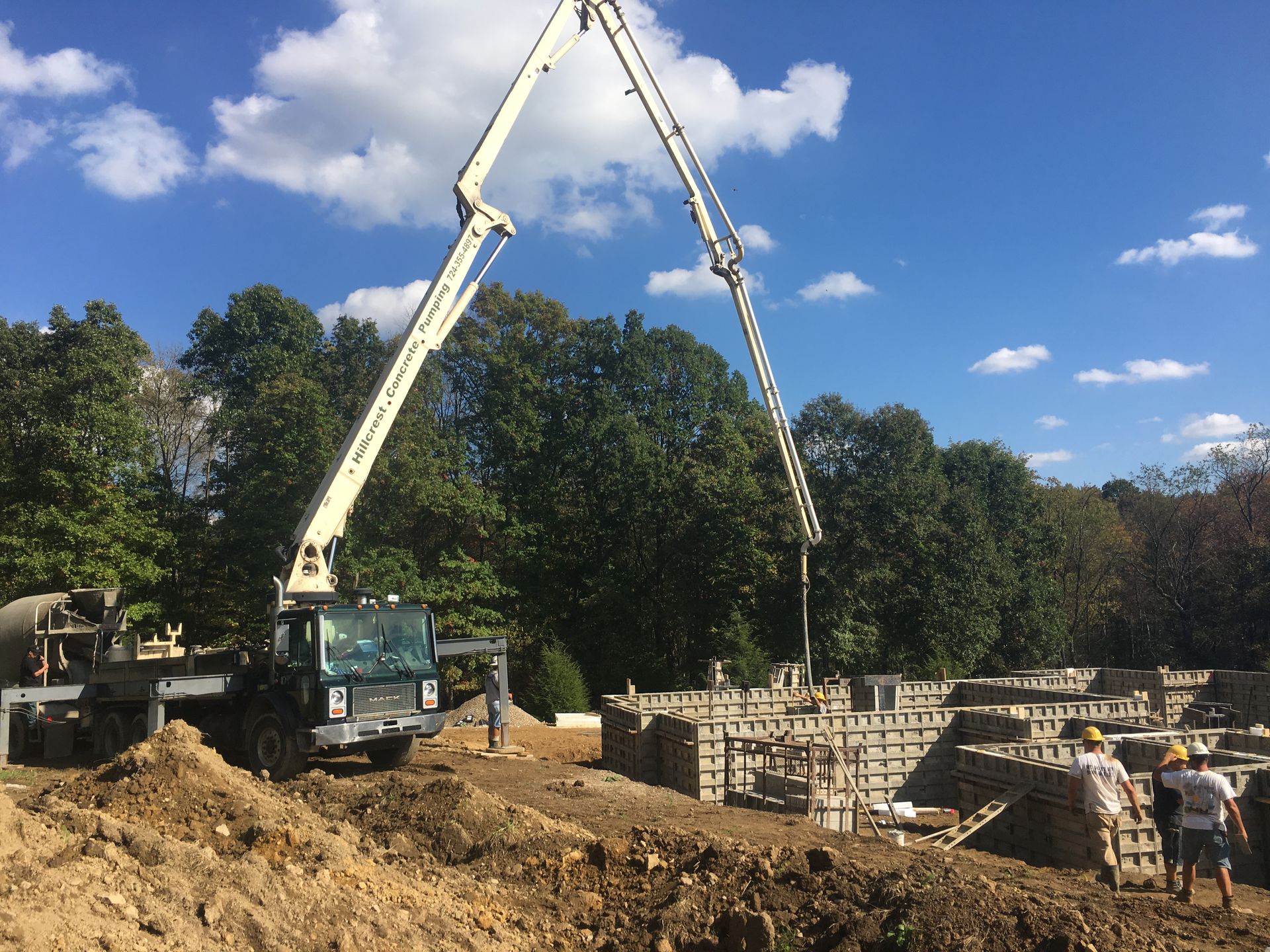 Concrete Pumping Gallery | Hillcrest Concrete Pumping