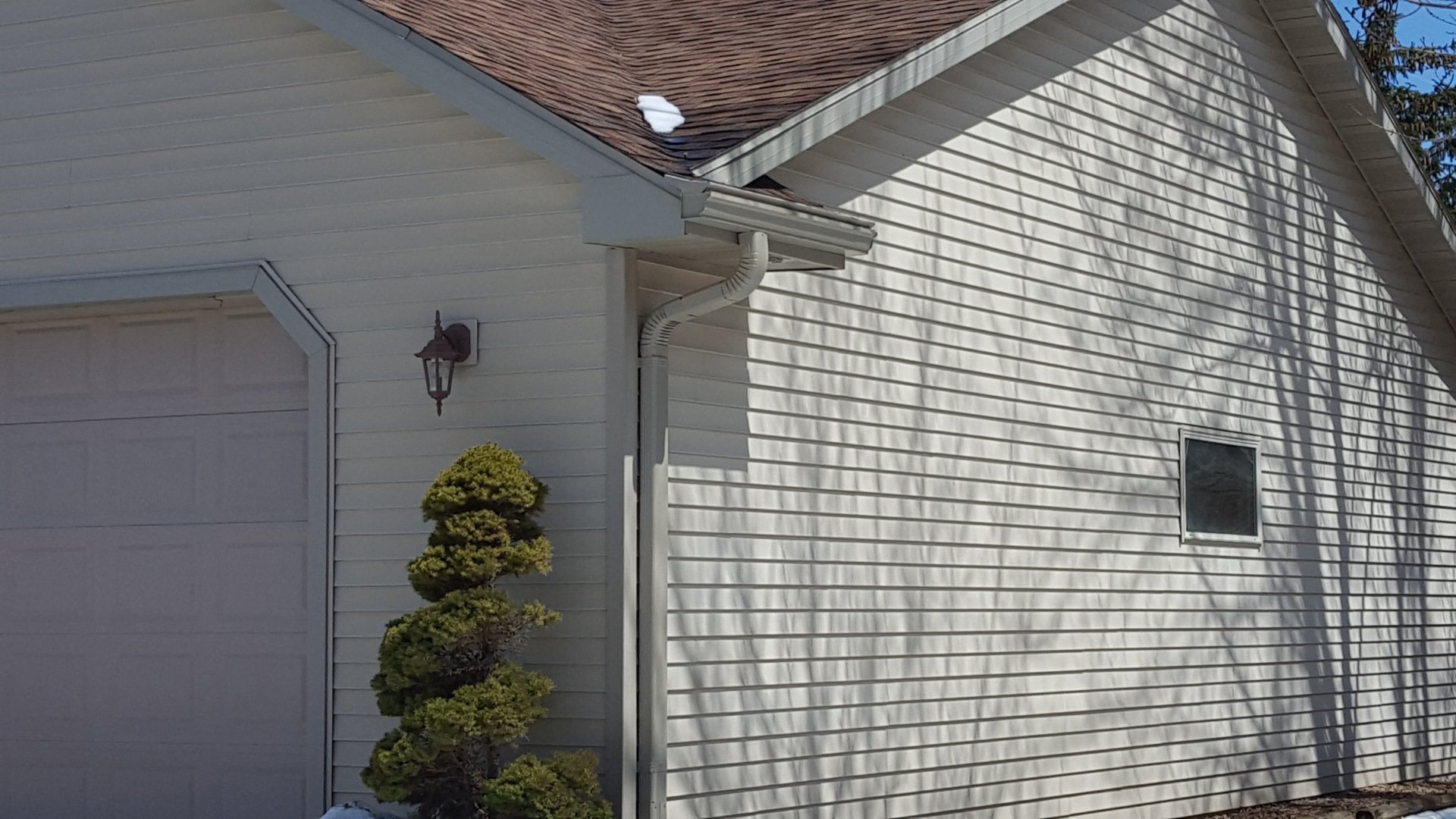 Clay 5 inch Gutter, 3x4 Downspouts and Leaf-X