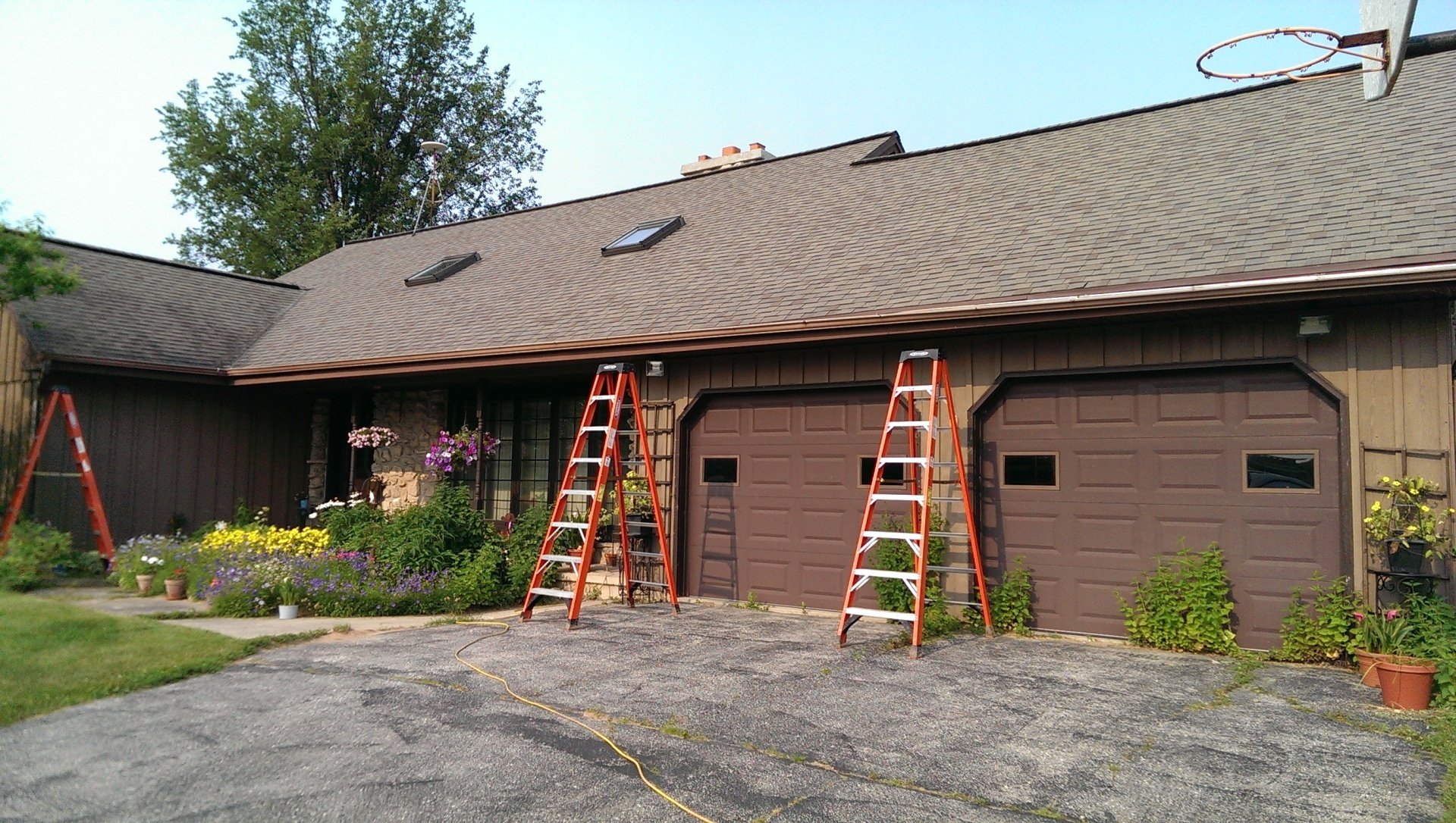 Royal Brown Gutter, Downspout, and Leaf-X