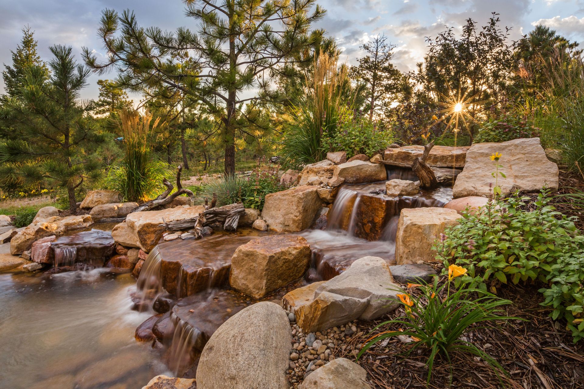 Using Boulders in Water Features and Rock Gardens