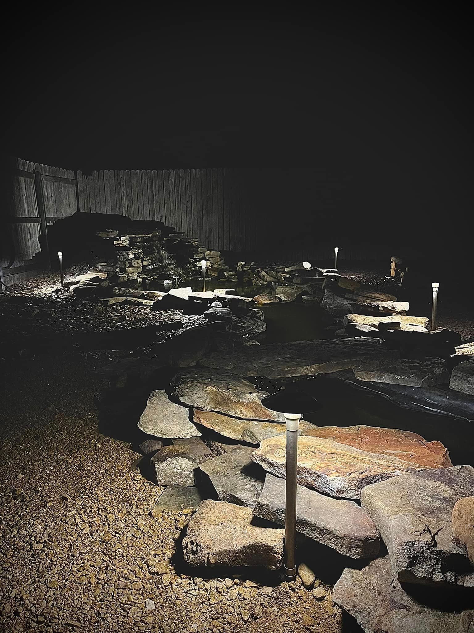 Water Feature Lighting Services | Broken Arrow, OK