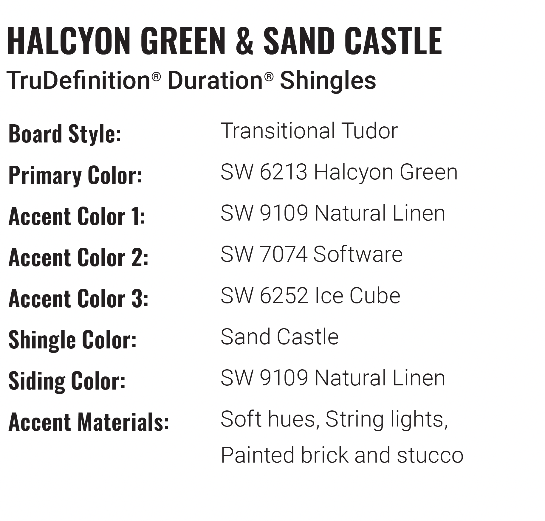 OC Duration Shingle Color Inspiration