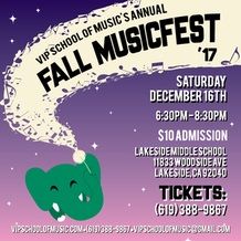 Music Concert Event | VIP School of Music | El Cajon, CA