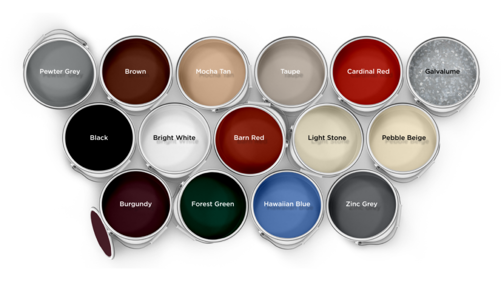 Metal Building Color Charts | Indiana