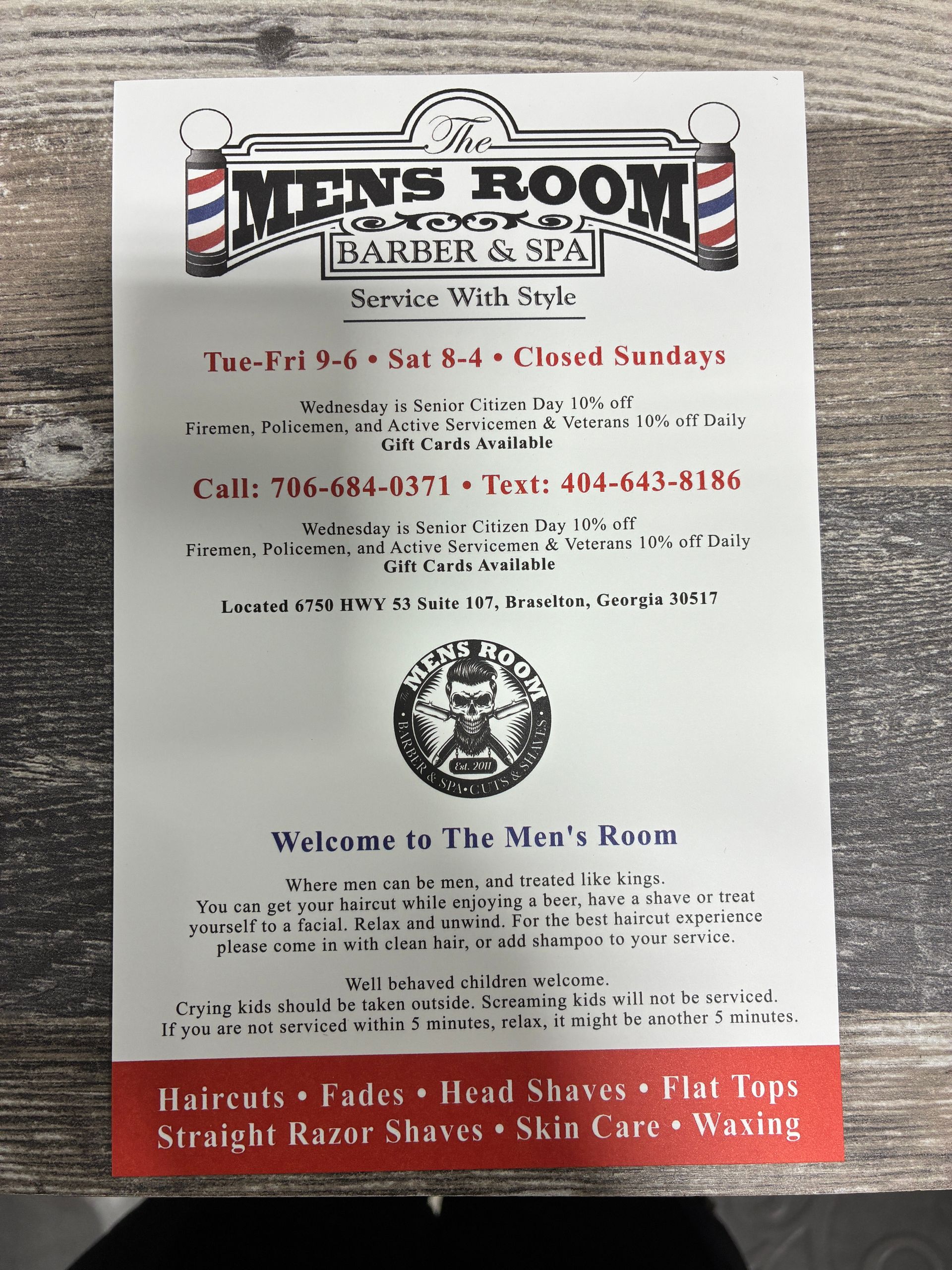 Grooming Gallery | The Men's Room Barber & Spa