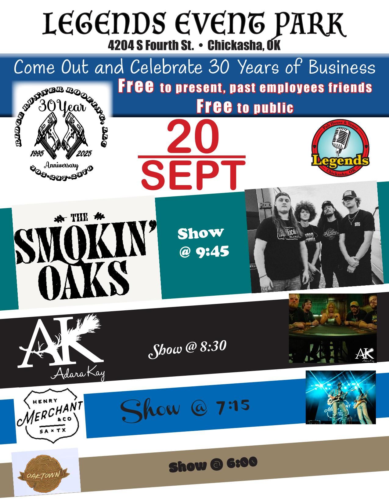 Upcoming Shows | Chickasha, OK