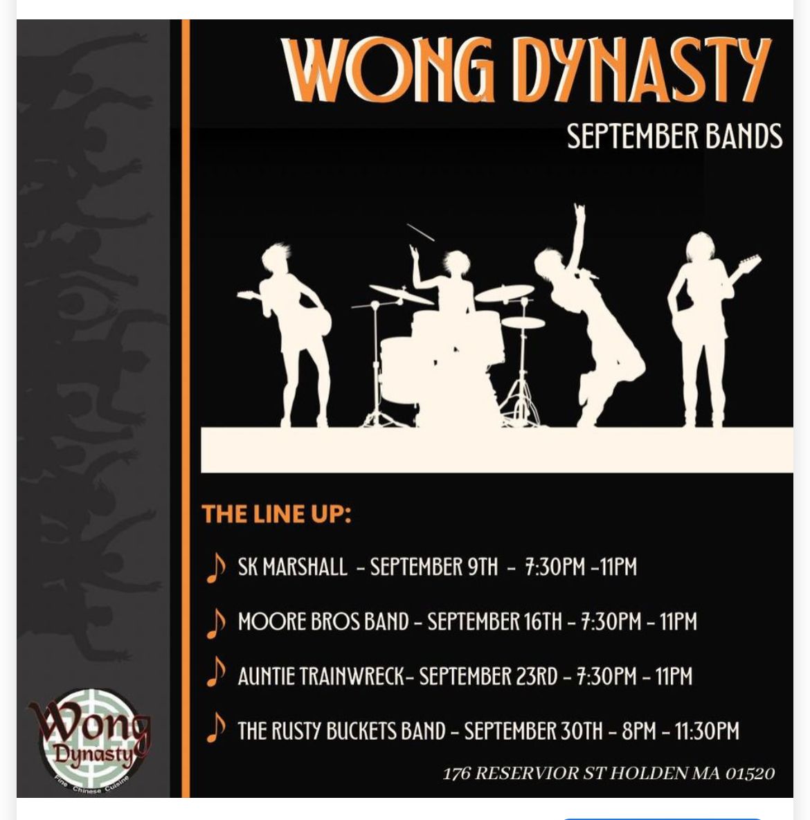 Wong Dynasty Events | Holden, MA
