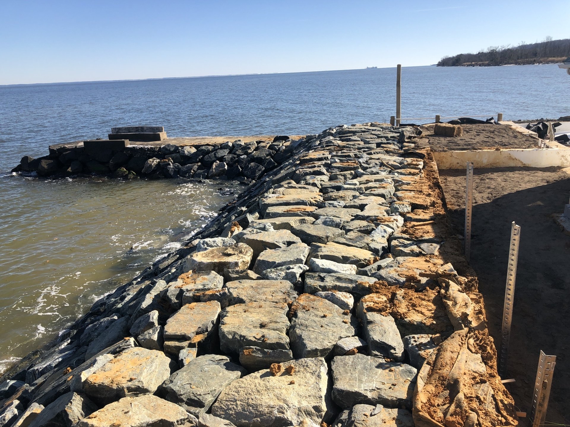Stone Revetment | Shore Erosion Services | Shady Side, MD